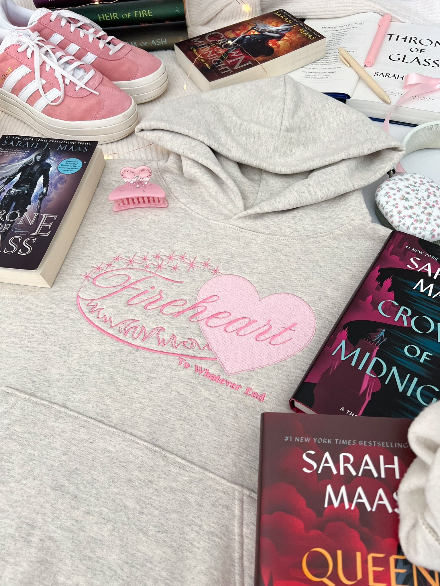 Fireheart Embroidered Hoodie (Throne of Glass)