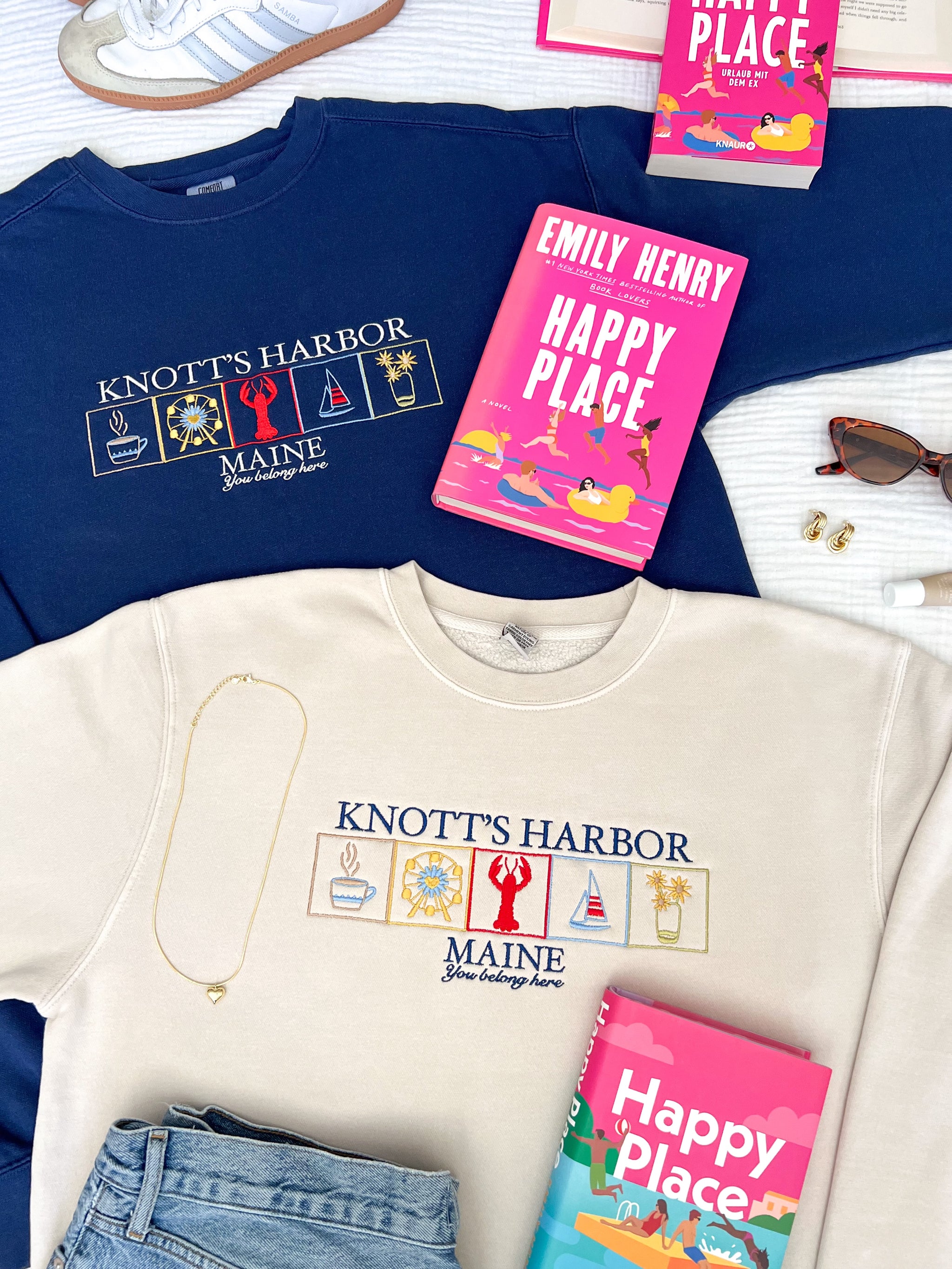 Knott's Harbor Embroidered Crewneck
