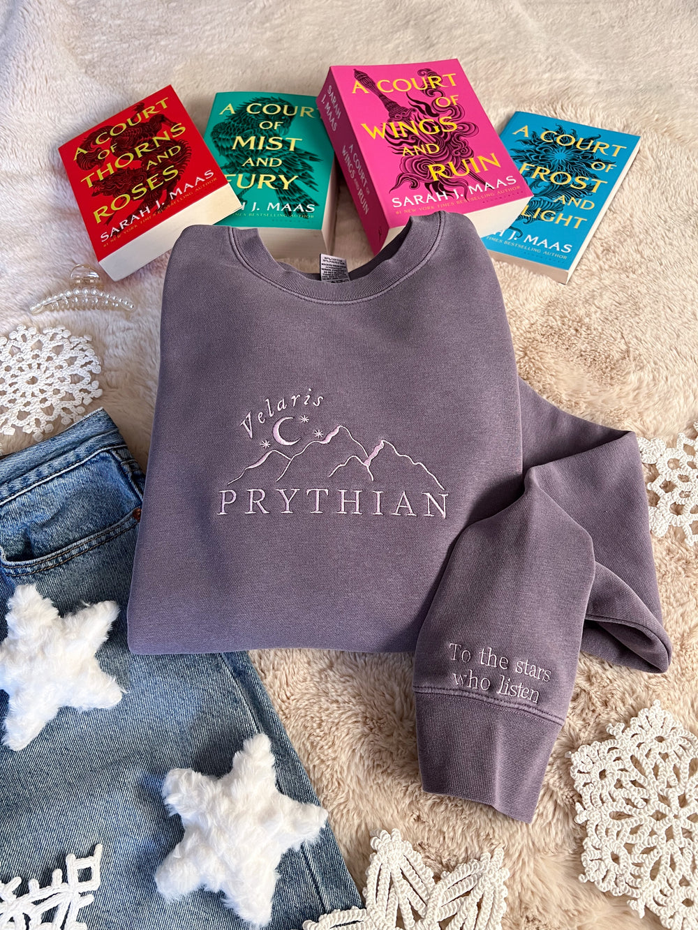 Velaris / Prythian Embroidered Crewneck (ACOTAR)